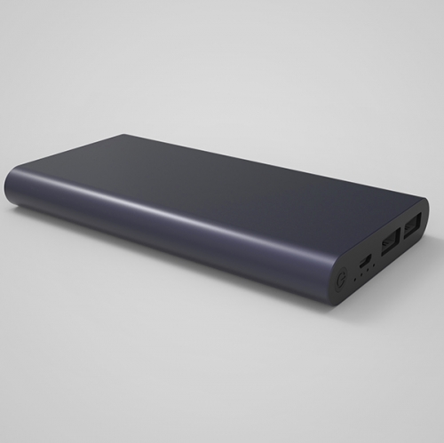 simple design metal power bank 10000mAh with dual usb output ports,New ...